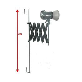 LuxS 2m Wall Mounted Scissor Studio Light Boom